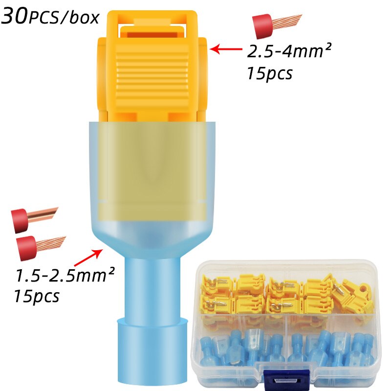 T-type plug line connector, self-peeling quick con... – Grandado