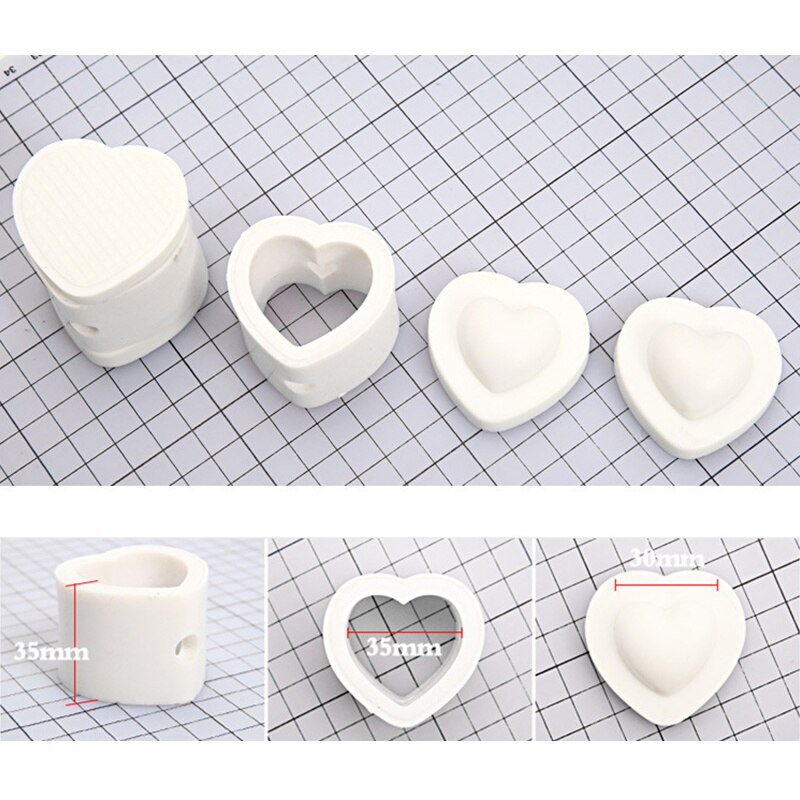 DIY leather craft 30mm heart shape made modeling f... – Vicedeal