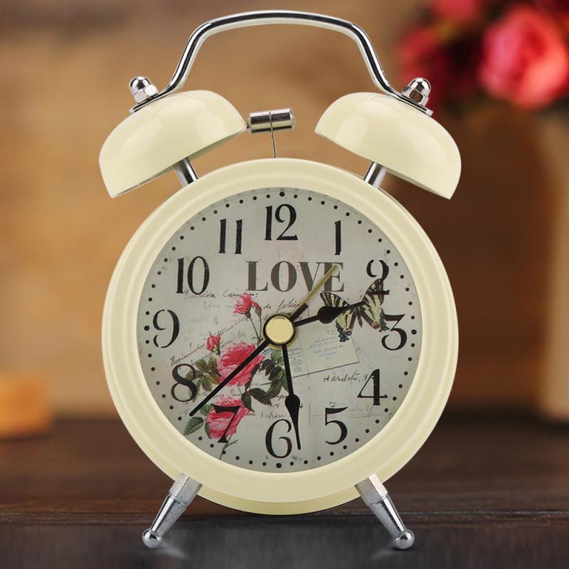 Mini Metal Digital Alarm Clock Mute with Lights Tw... – Vicedeal