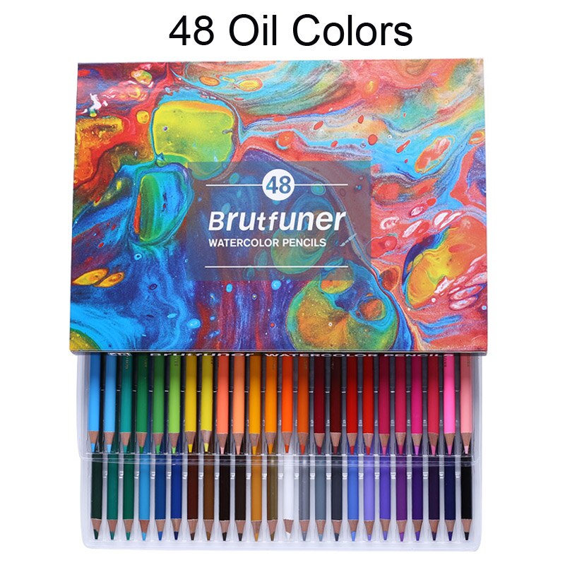 Oil Color Pencils Set lapis de cor Artist Painting... – Grandado