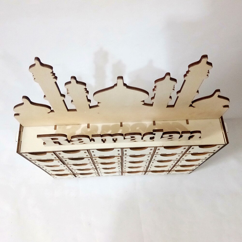 Eid Mubarak Countdown Calendar Wooden Home Party O... – Grandado