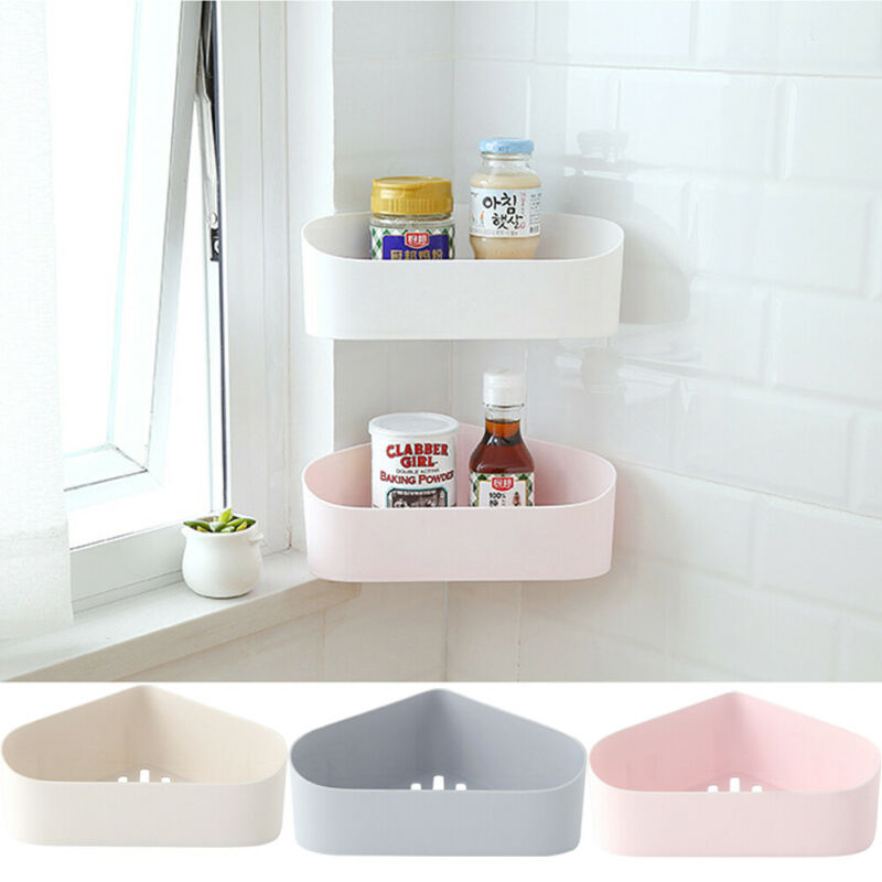 Bathroom Punch-Free Corner Triangular Shower Shelf... – Grandado