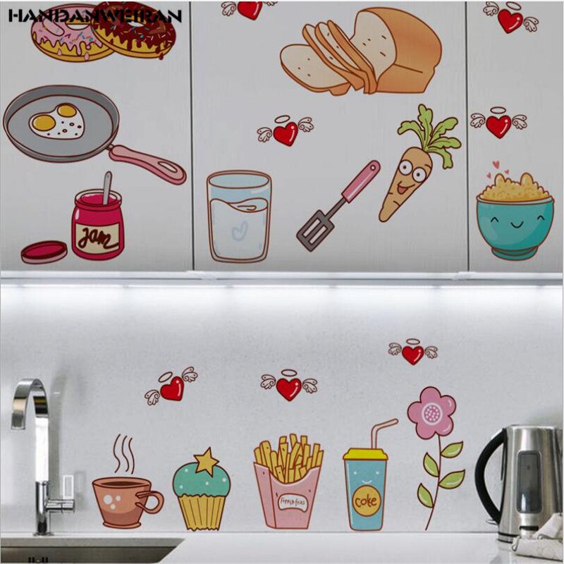 1PCS Cartoon DIY Kitchen cabinet stickers for Kitc... – Vicedeal