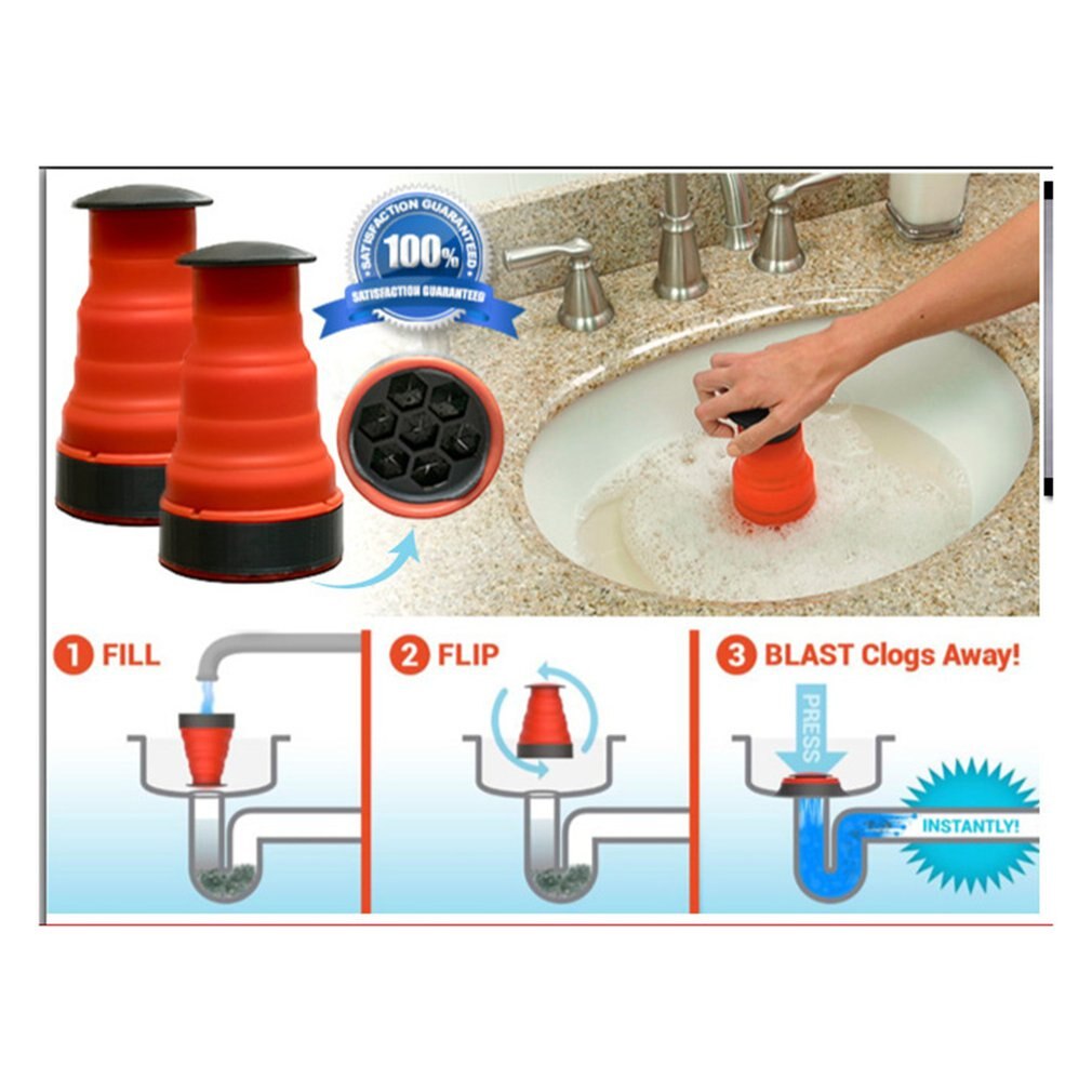 Manual Clog Cannon High Pressure Air Power Clog Dr... – Grandado