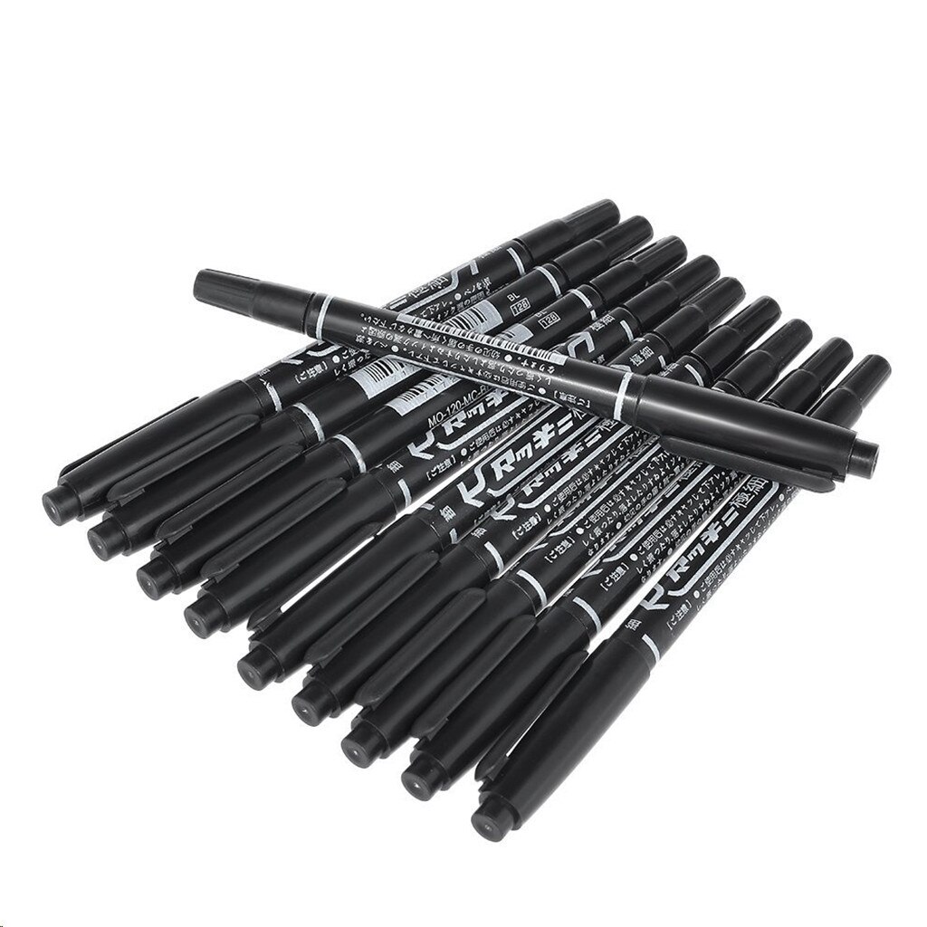 Lot 10 Double-end Oily Ink Markers Artist Sketch D... – Grandado