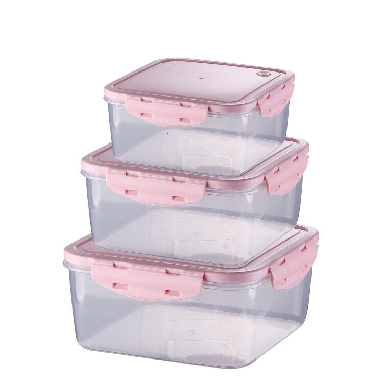 3Pcs Rectangle/Square Plastic Storage Container Se... – Grandado