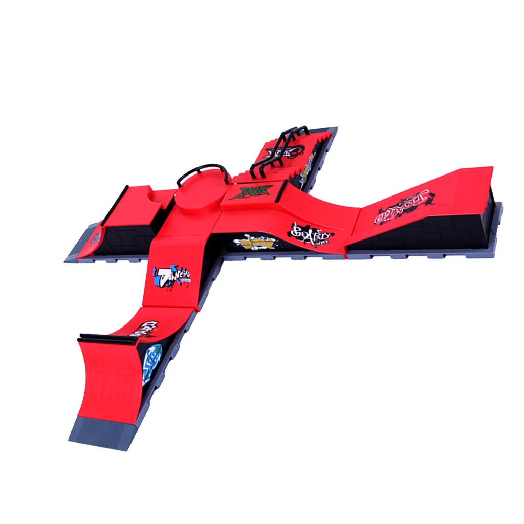 Plastic Mini Skateboard and Ramp set 23.5x10x9cm K... – Vicedeal