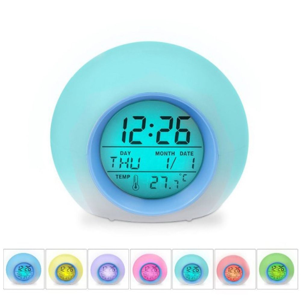 Natural Alarm Clock LED Spherical Digital Display ... – Vicedeal