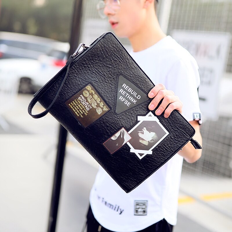 Tidog Korean men hand bag casual Street clutch bag – Grandado