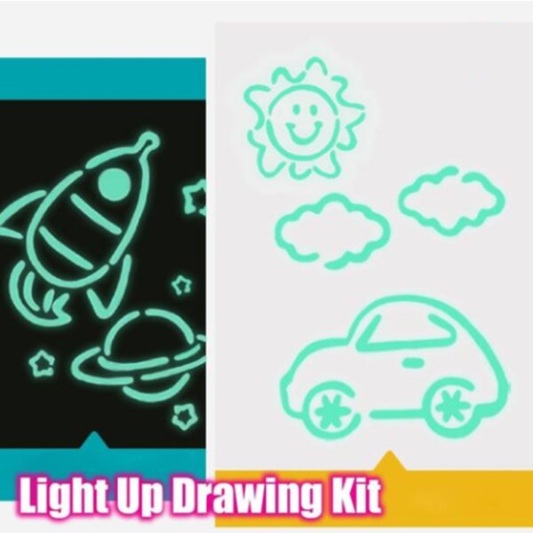 Light up Drawing Fun Developing Toy Draw Sketchpad... – Grandado