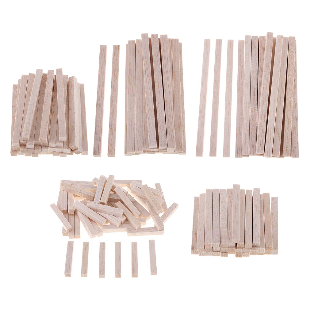 Blank Unpainted Balsa Wood Stick Rods Blocks for D... – Grandado