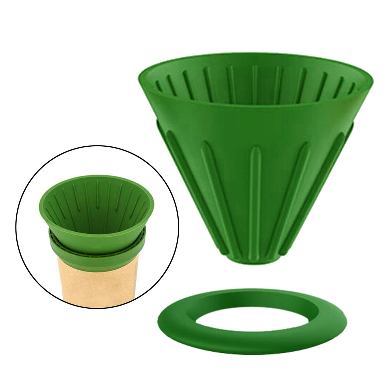 Foldable Pour Over Cone Dripper Reusable Coffee Fi... – Grandado