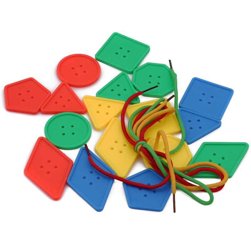 Kids Colorful Geometric Puzzle Children Threading ... – Grandado