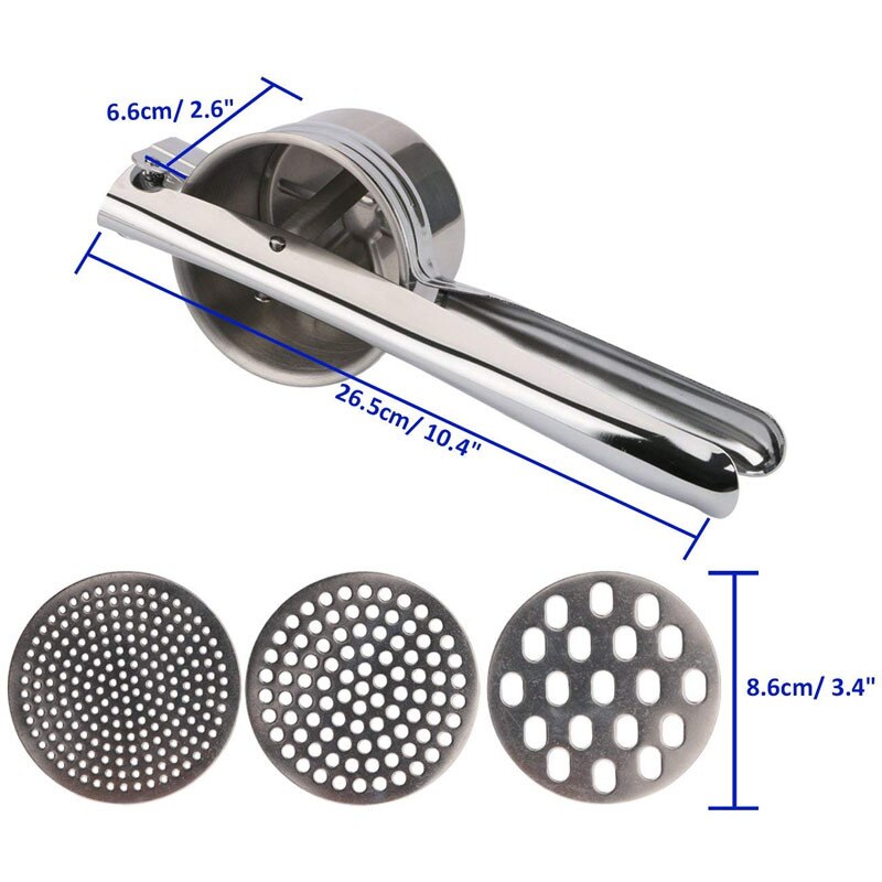 potato Masher stainless steel mud press Vegetable ... – Grandado