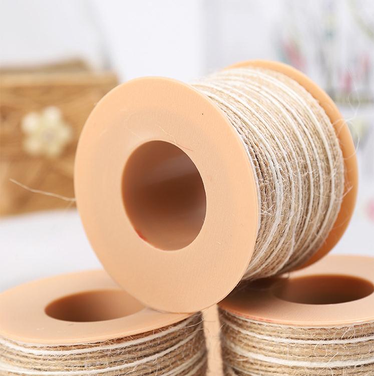 10M/Roll 5mm Jute Burlap Hessian Ribbon Vintage Ru... – Vicedeal