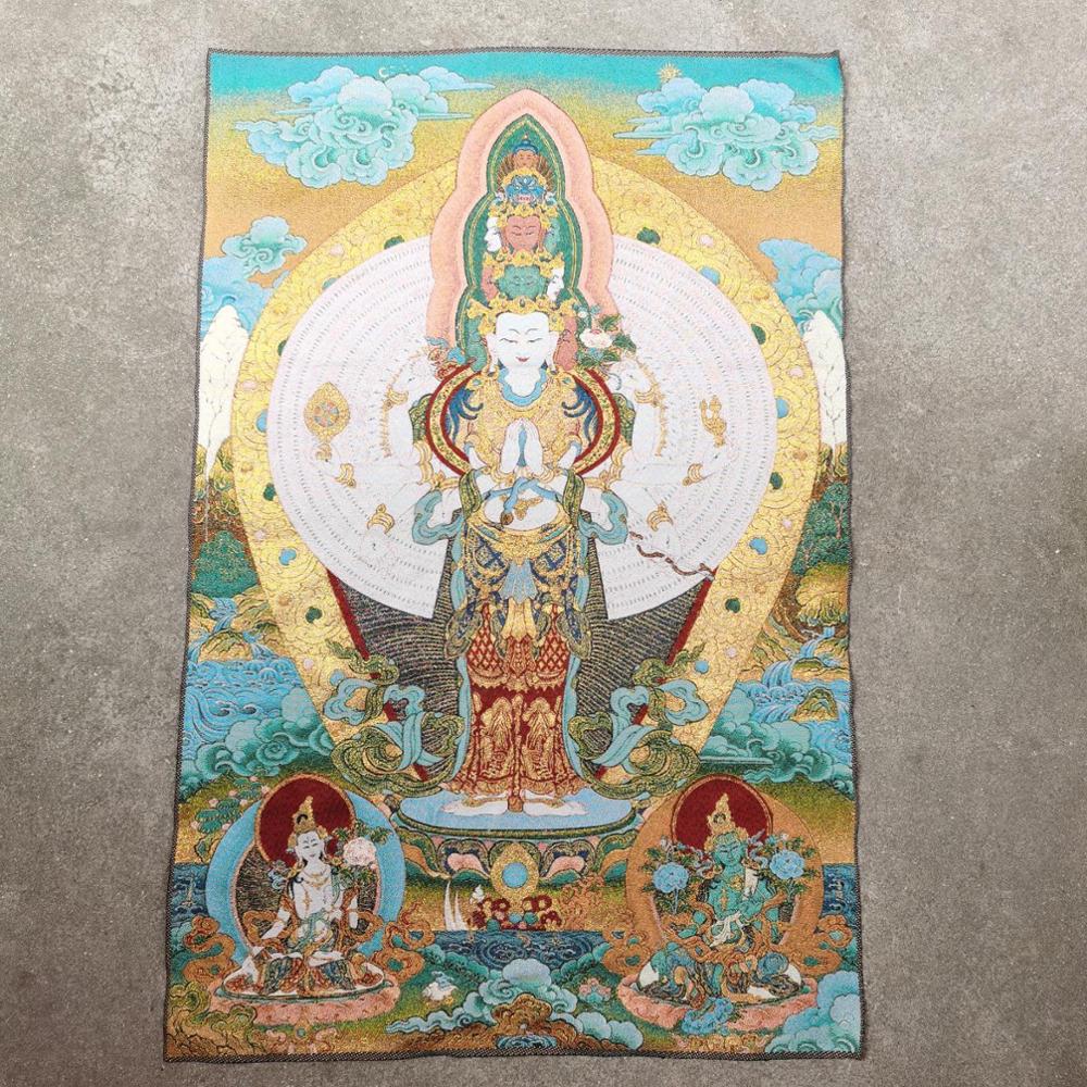 36 inch Tibet Silk embroidery Thousand-hand Bodhis... – Grandado