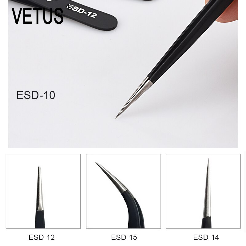 VETUS 6pcs ESD 10 11 12 13 14 15 Anti-static Stain... – Grandado