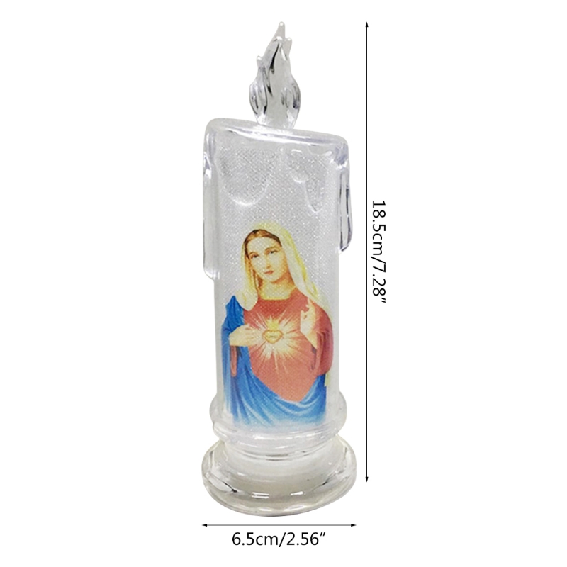 Jesus Candle Lamp Led Light for Home Bedroom Churc... – Vicedeal