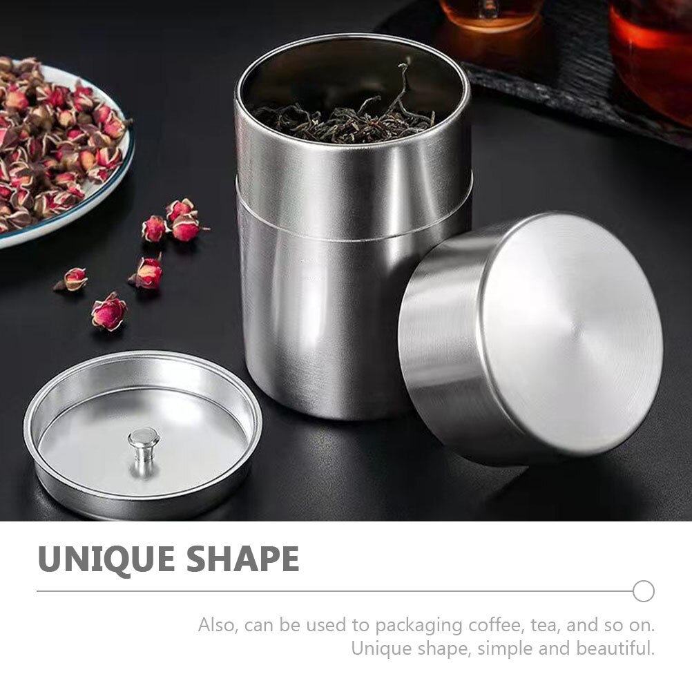 Stainless Steel Storage Jar Coffee Bean Jar Sealed... – Grandado