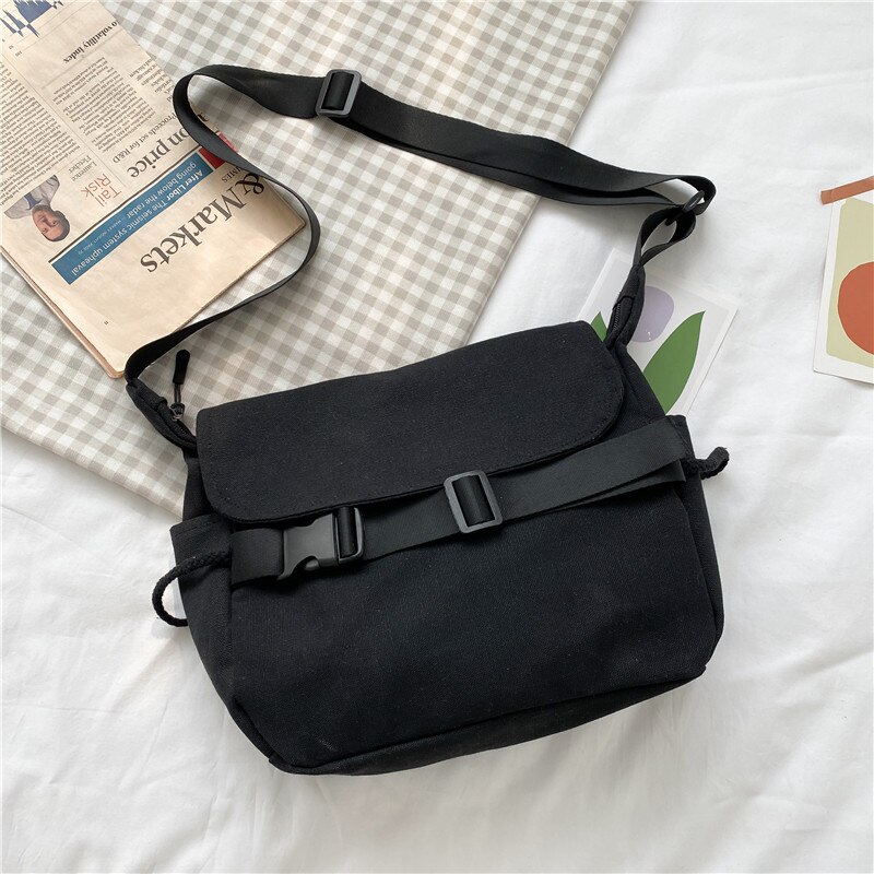 Canvas Crossbody Bag for Women Korean Cotton Cloth... – Grandado