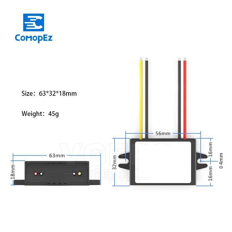 12 V naar 24 V Boost Converter 1A 2A 3A DC DC 12 V... – Vicedeal