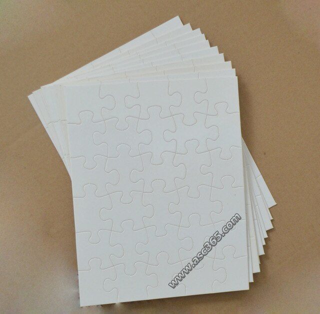 20pcs Blank Puzzles, 7.5in*9.45in Rectangle Jigsaw... – Grandado