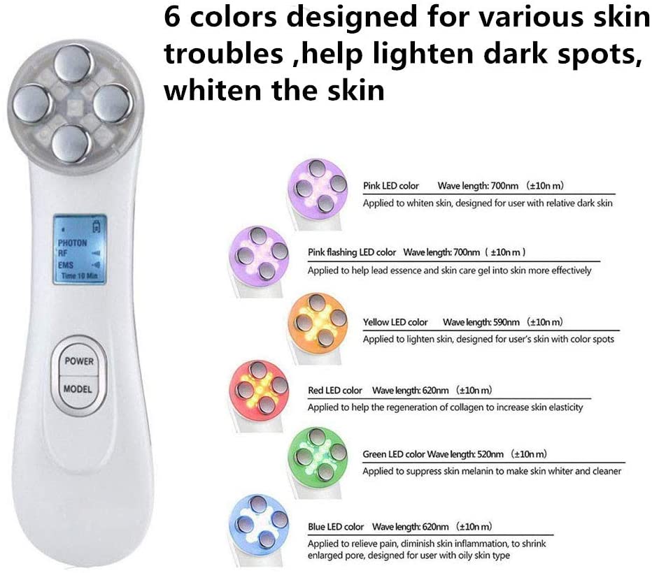 BTgirl 5 in 1 LED RF Instrument High Frequency Bea... – Grandado