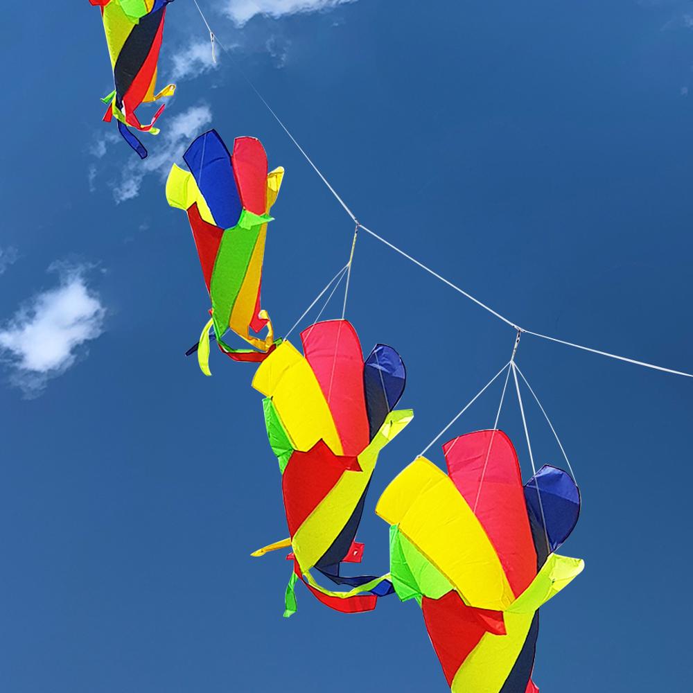 120cm Kite Windsock Spiral Turn Tail Outdoor Yard ... – Grandado