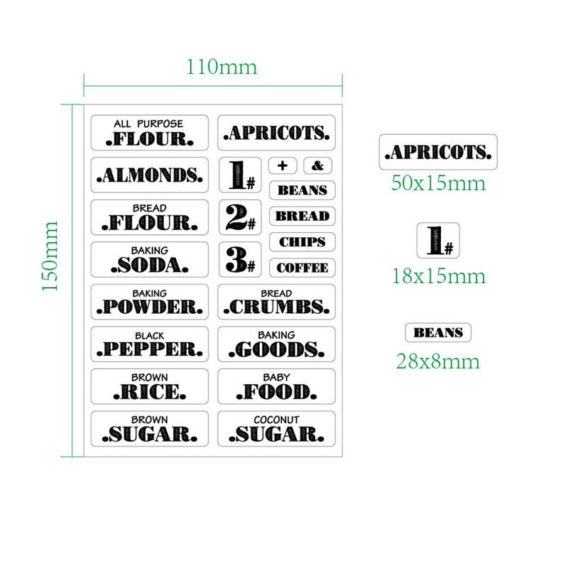 Waterproof Transparent Food Label Stickers Self-Ad... – Vicedeal