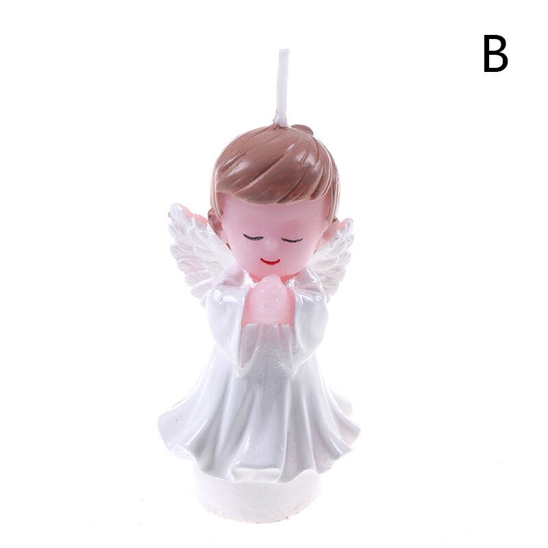 Angel Rosary candle cake topper Christening Baptis... – Vicedeal