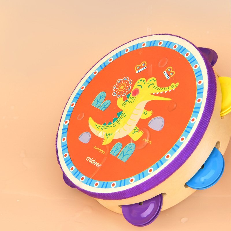 Crocodile Pattern Tambourine Children for Beginner... – Grandado