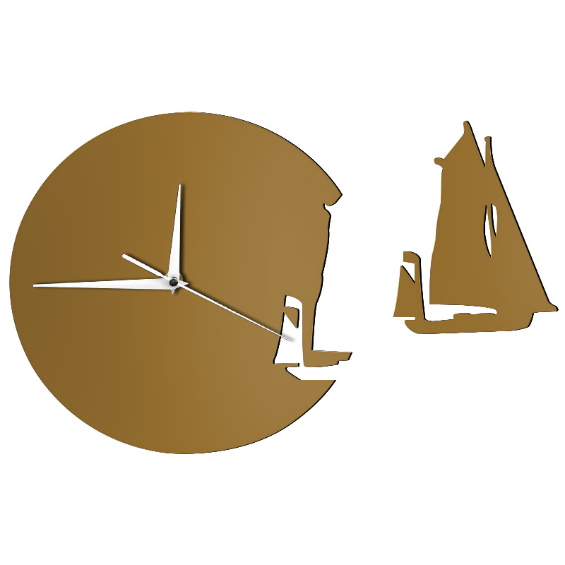 Fun DIY 3D Wall Clock Acrylic Art Mirror Stickers ... – Grandado