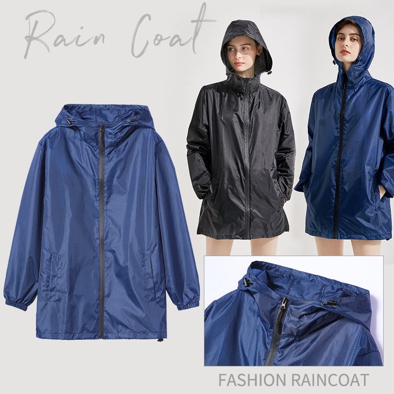 Women Stylish Polyester Raincoat Waterproof Rain J... – Grandado
