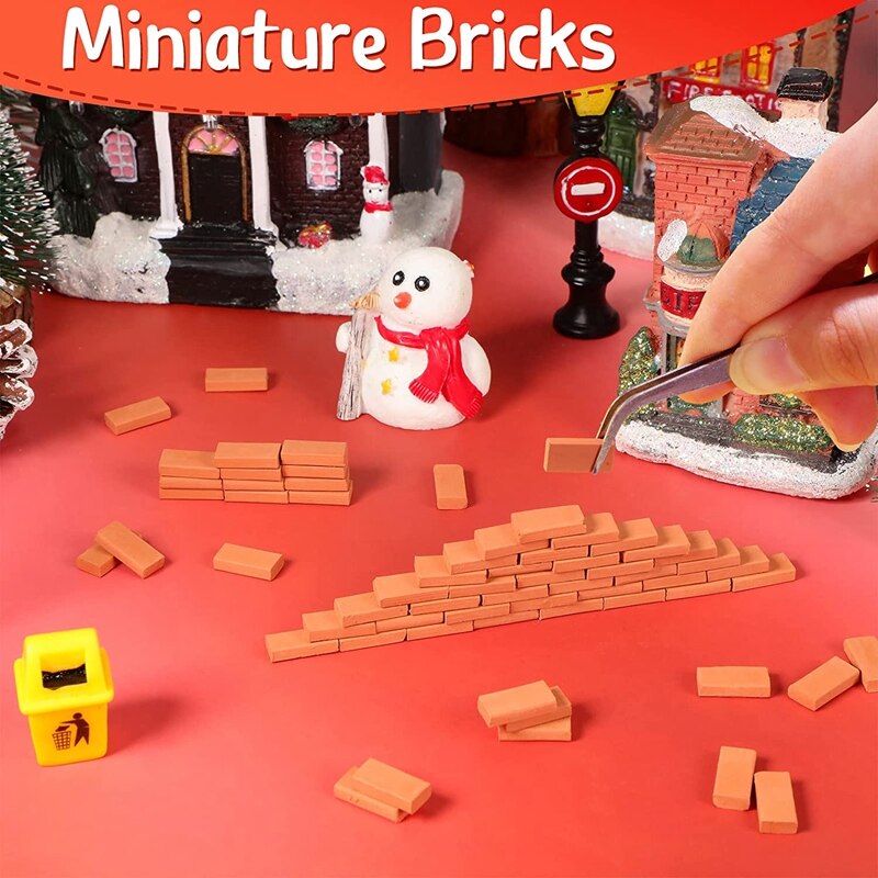 200 Pieces Mini Bricks for Landscaping Miniature B... – Grandado