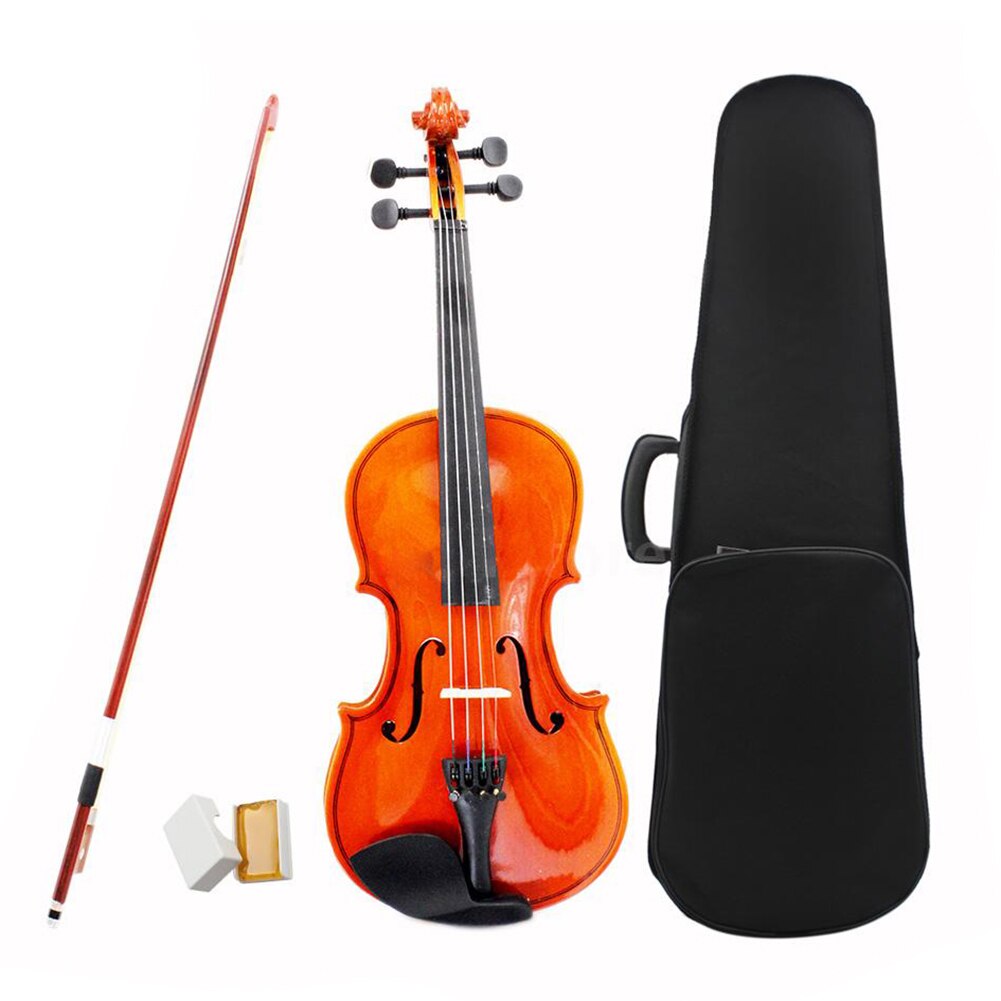 FSTE-Size 1/2 Natural Violin Basswood Steel String... – Grandado