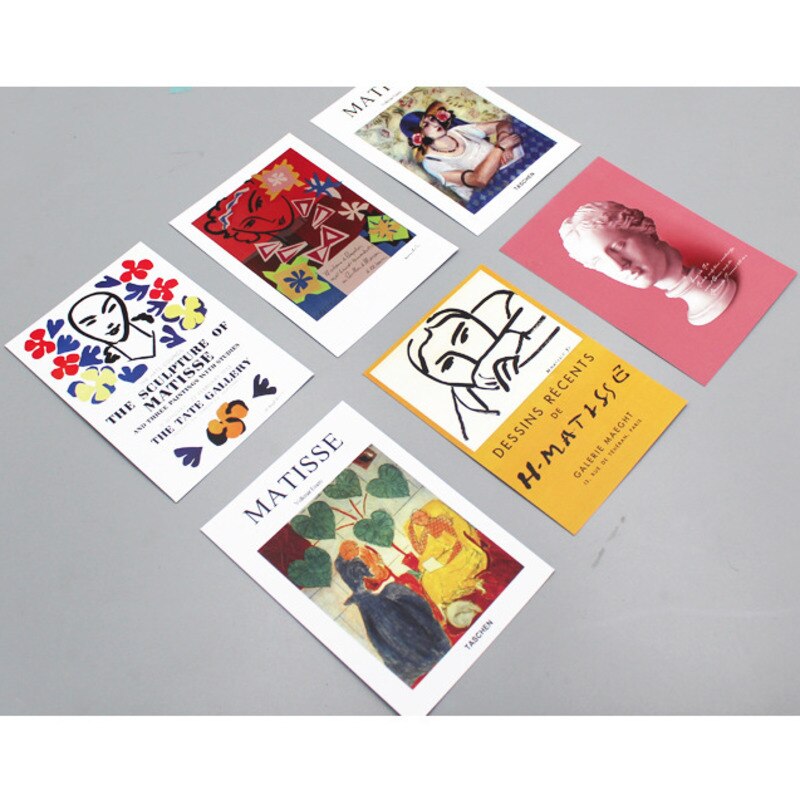 Ins 10sheets Character Art Postcard Retro Abstract... – Grandado