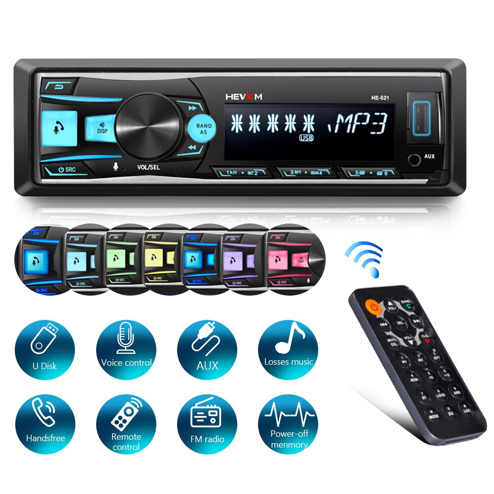 12V In-Dash Car Radio Stereo Voice Control Removab... – Grandado