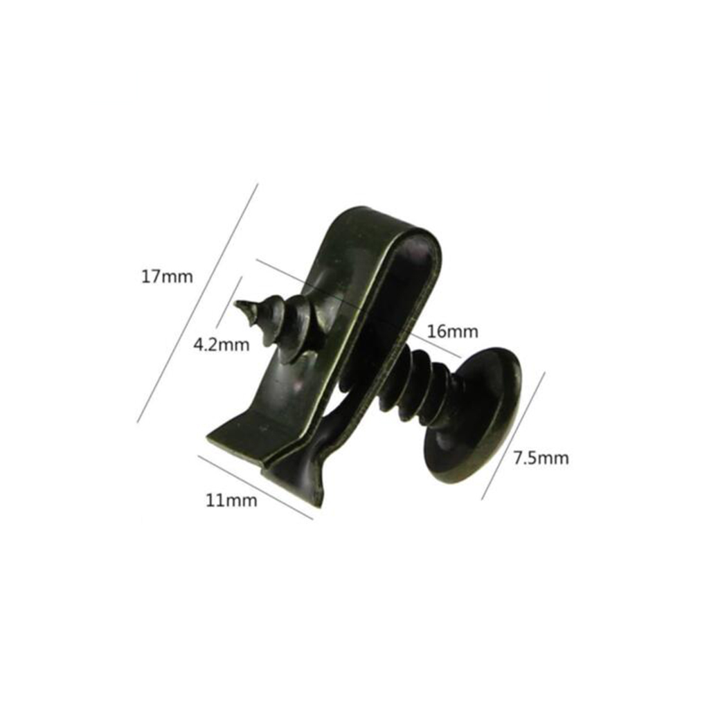 Black Iron Fairing Bolts Fastener U-Type Clips and... – Grandado