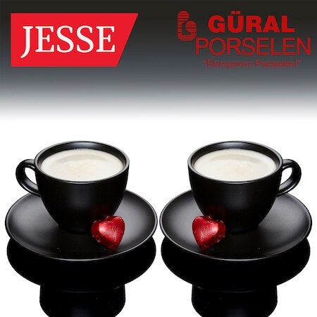 Jesse-Are Produced In Gural Porcelain 2'li Coffee ... – Vicedeal