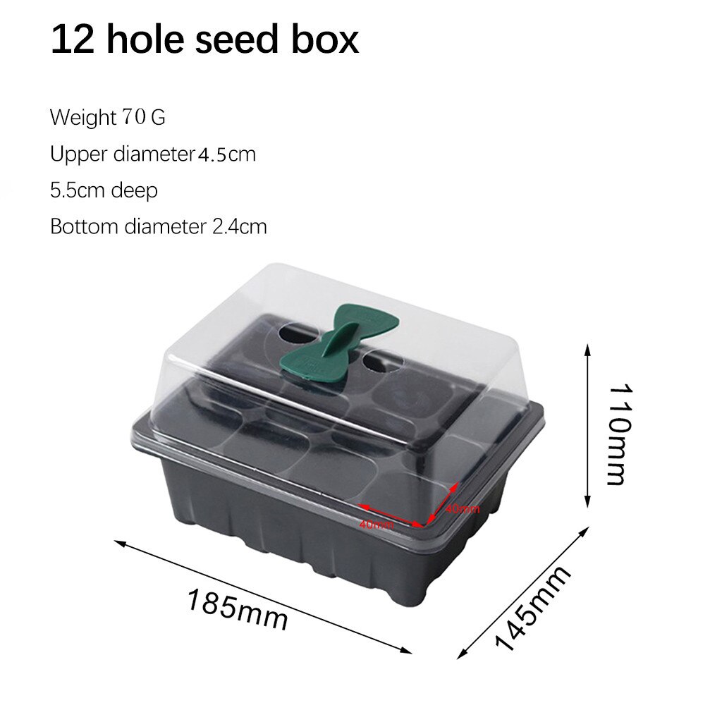 12 Hole Plant Seed Grow Box Nursery Seedling Start... – Vicedeal