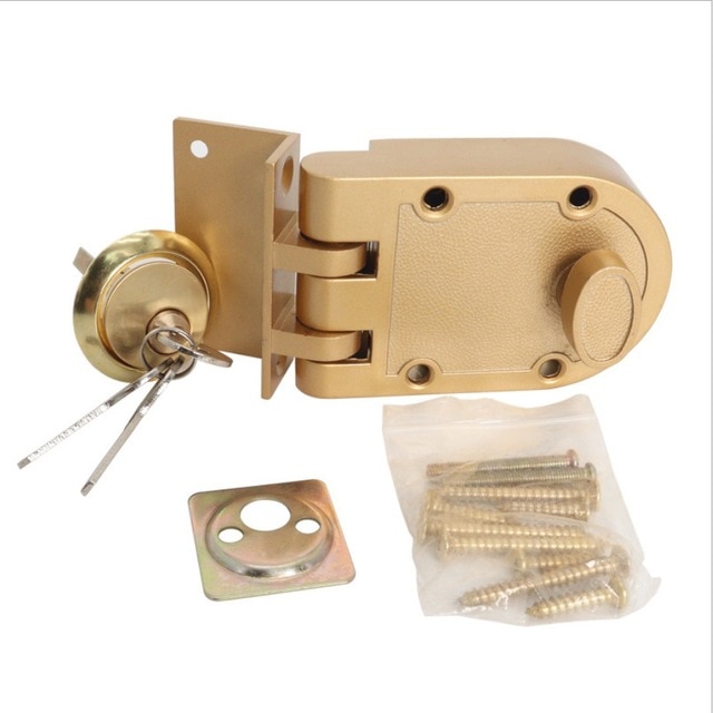 Vintage mechanical lock, tiger lock, exterior anti... – Grandado