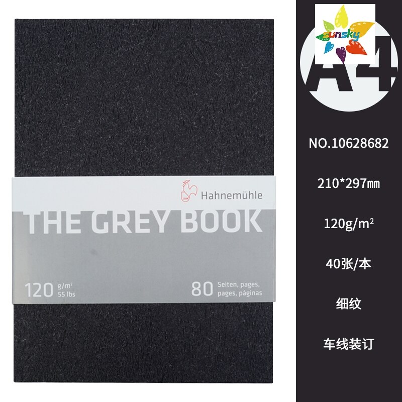 Hahnemuhle The Grey book A5 or A4 Light Grey sketc... – Grandado