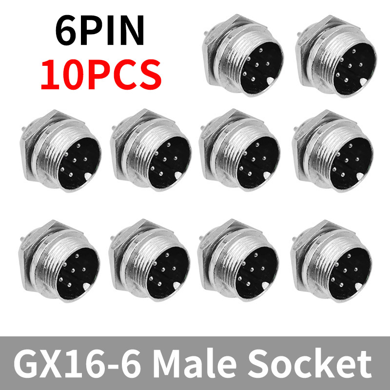GX16*10PCS Cable Connector 5/8" 2Pin3pin4pin 5pin6... – Vicedeal
