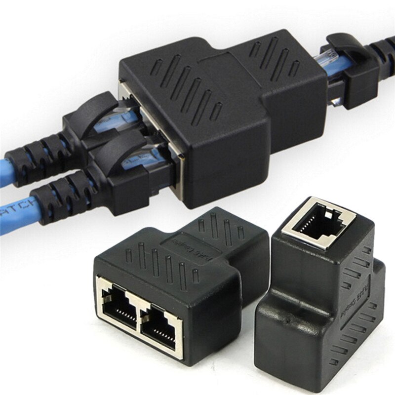 1 To 2 Ways RJ45 LAN Ethernet Network Cable Female... – Vicedeal