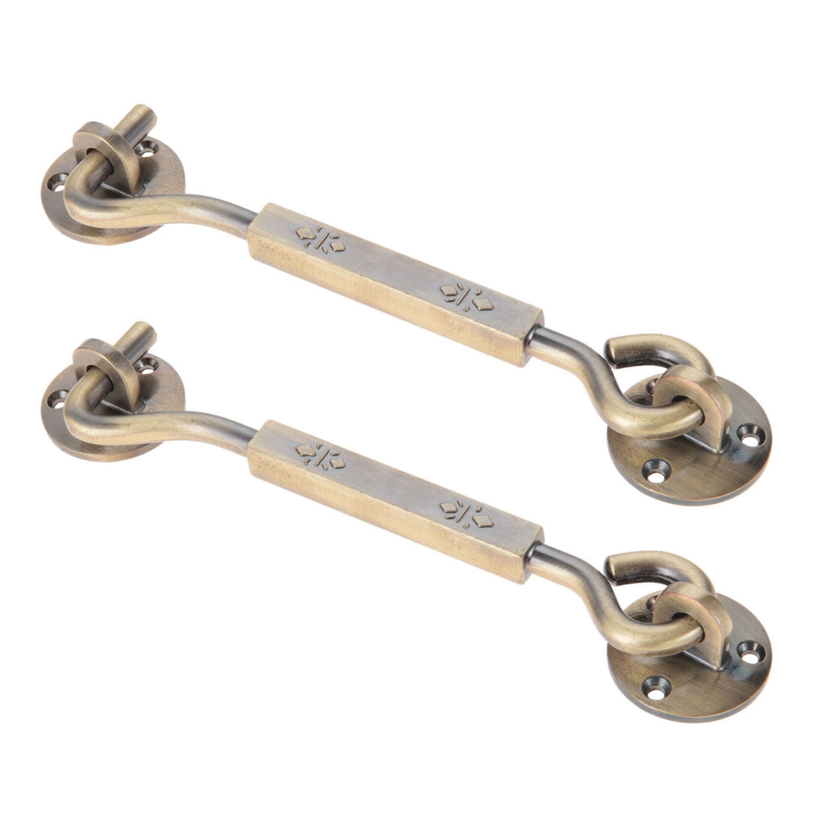 1Pair 18.5cm*3.4cm Window Hook Zinc Alloy Red Bron... – Grandado