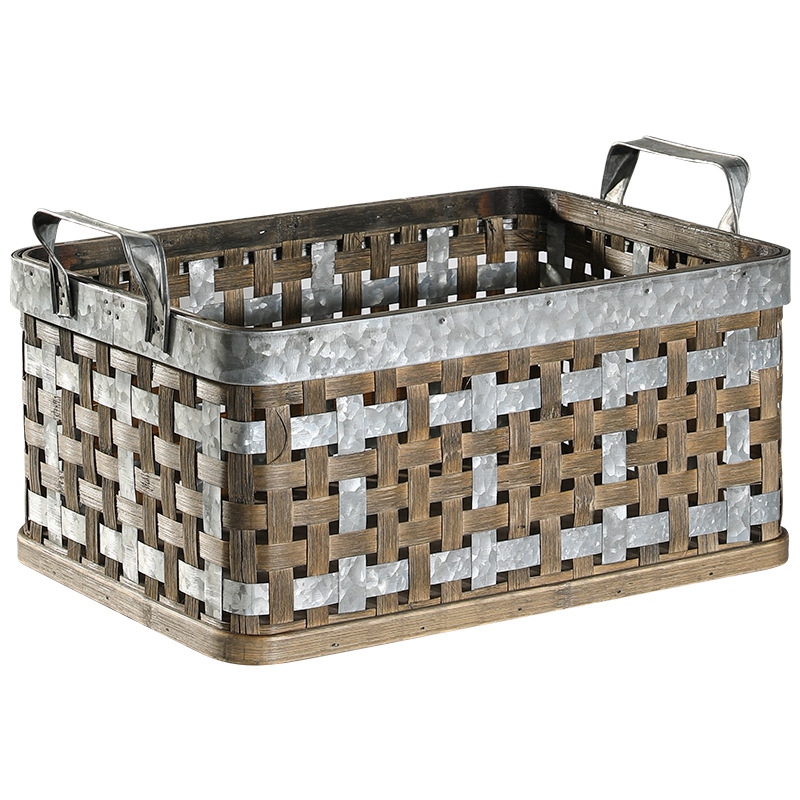 Promotion! Square Galvanized Silver Metal Woven St... – Vicedeal