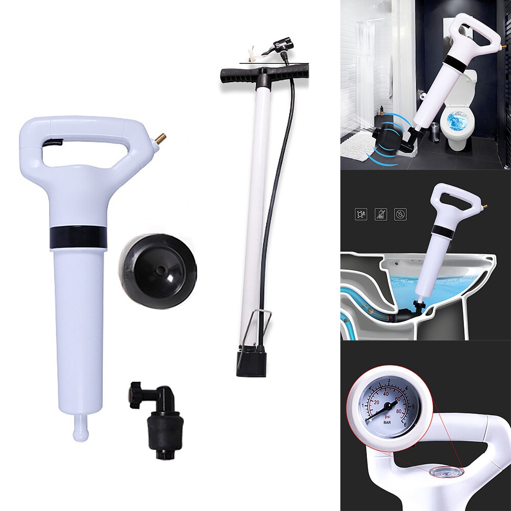 Toilet Plungers High Pressure Air Drain Blaster Se... – Vicedeal