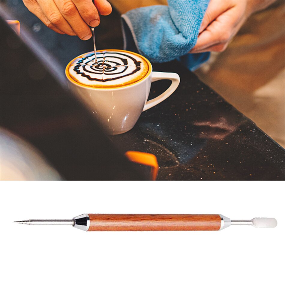 1 Pcs Latte Pull Flower Needle Barista Coffee Latt... – Grandado