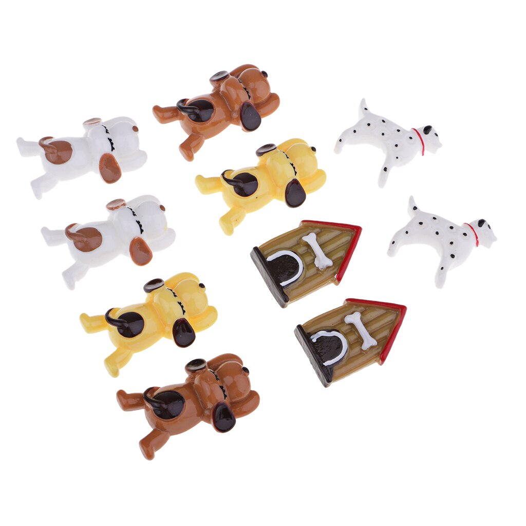 10pcs Mini Dog House Resin Flatback Dollhouse Mini... – Grandado