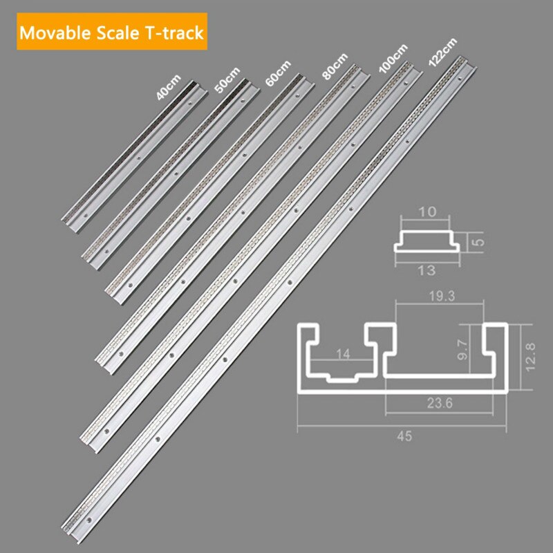Rail T Track Aluminum Miter Track Stop,workbench T-slot T Track Flip ...